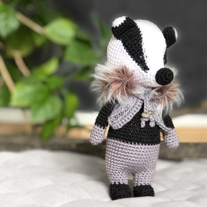 Badger Crochet Toy - Amigurumi Badger - Stuffed Toy - Handmade Gift ...