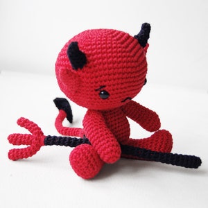 Amigurumi Crochet Devil Pattern, Halloween Decor, Pdf, Diy, Tutorial ...