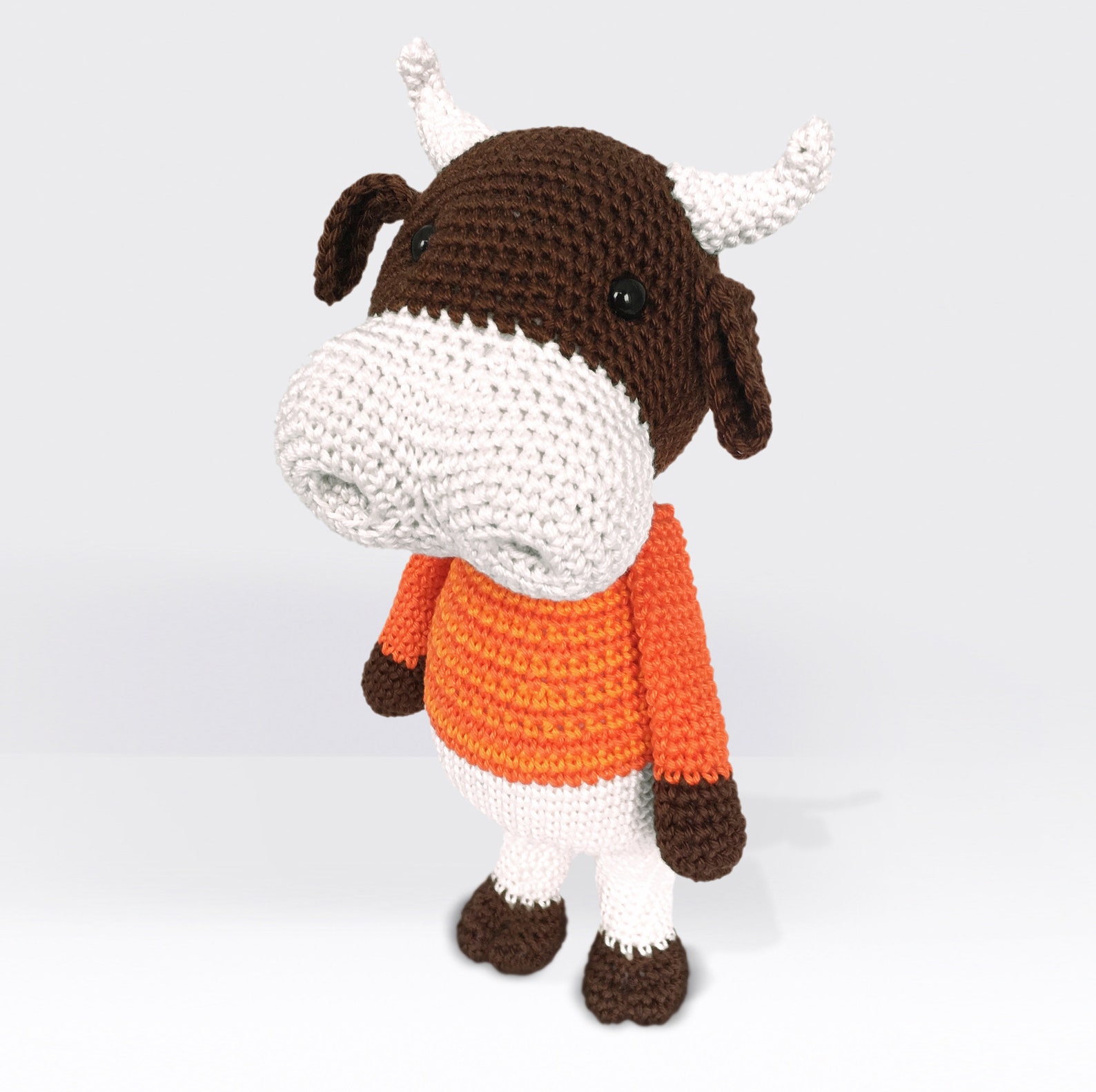 Amigurumi Crochet Bull Pattern Ringo the Bull Softie | Etsy