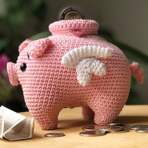 Amigurumi Crochet Piggy Bank Pattern Grace the Piggy Bank - Etsy