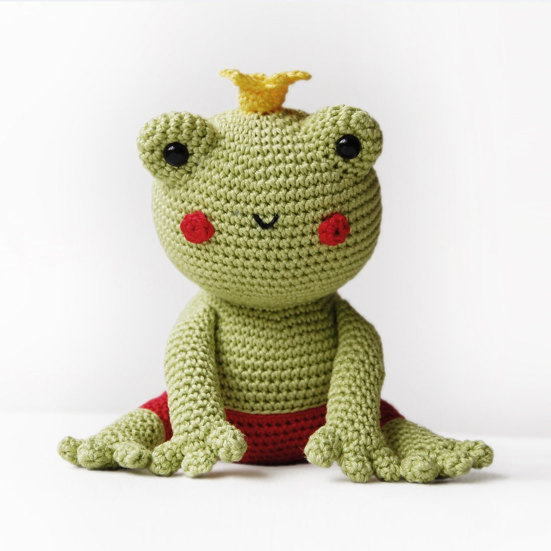 Motif grenouille au crochet - Fred la grenouille, amigurumi, peluche ...