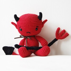 Amigurumi Crochet Devil Pattern, Halloween Decor, Pdf, Diy, Tutorial ...
