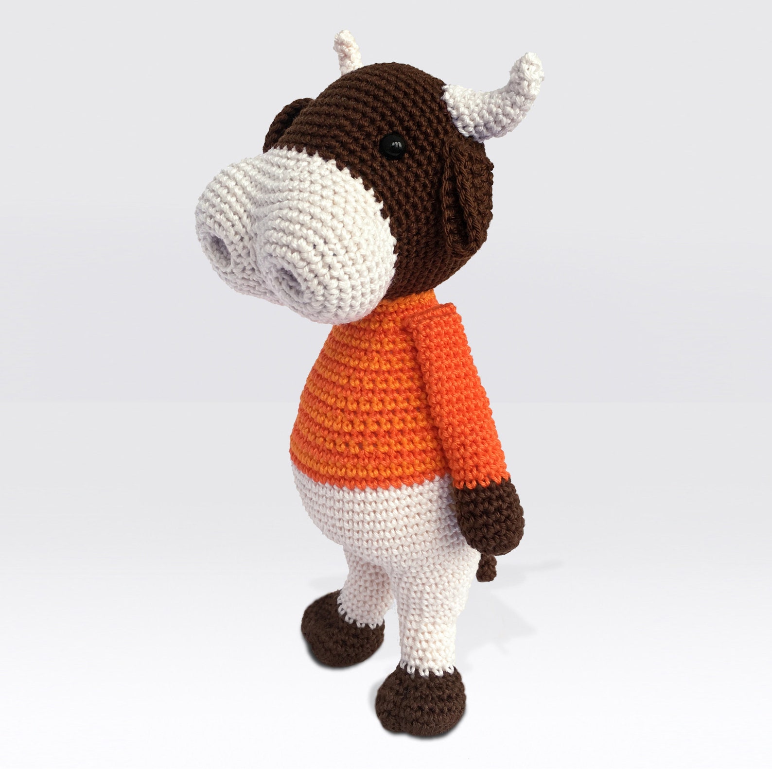 Amigurumi Crochet Bull Pattern Ringo the Bull Softie | Etsy