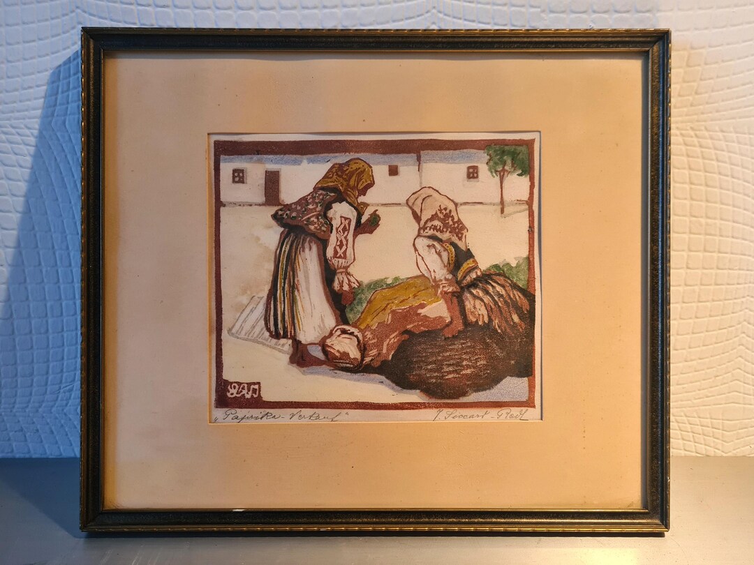 Josephine Siccard Redl Original Woodcut Very Rare, Cira 1920 - Etsy