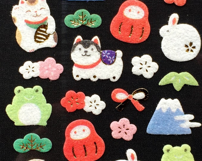 Japanese Stickers Traditional Japanese Symbols Mount Fuji - Etsy