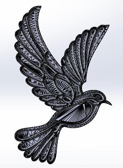 3D Printable Bird Model STL File Detailed Bird Design for 3D Printing ...