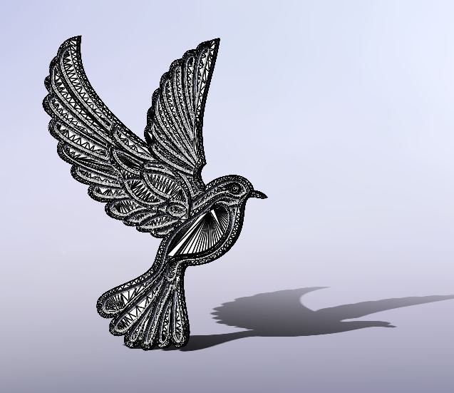 3D Printable Bird Model STL File Detailed Bird Design for 3D Printing ...