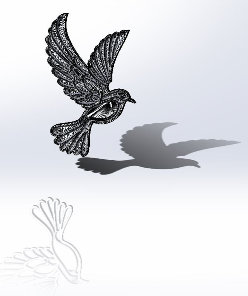 3D Printable Bird Model STL File Detailed Bird Design for 3D Printing ...