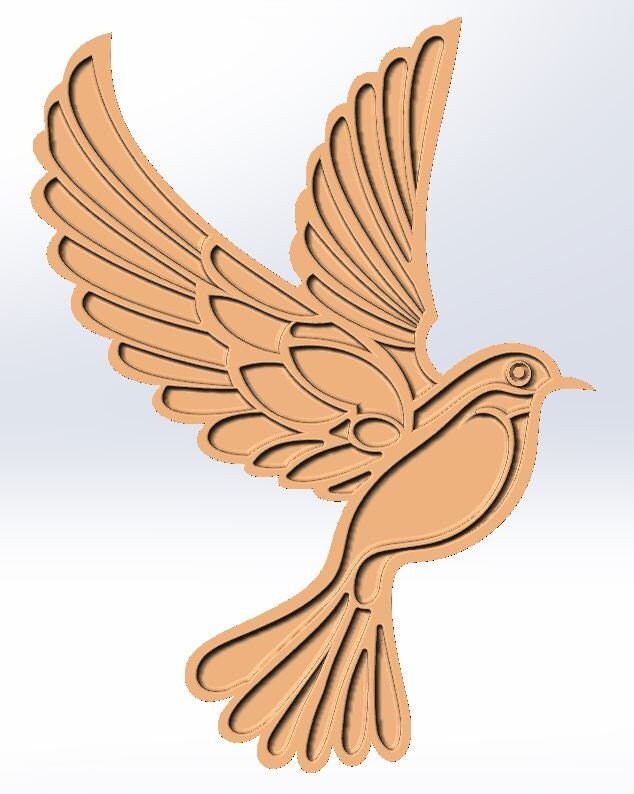 3D Printable Bird Model STL File Detailed Bird Design for 3D Printing ...