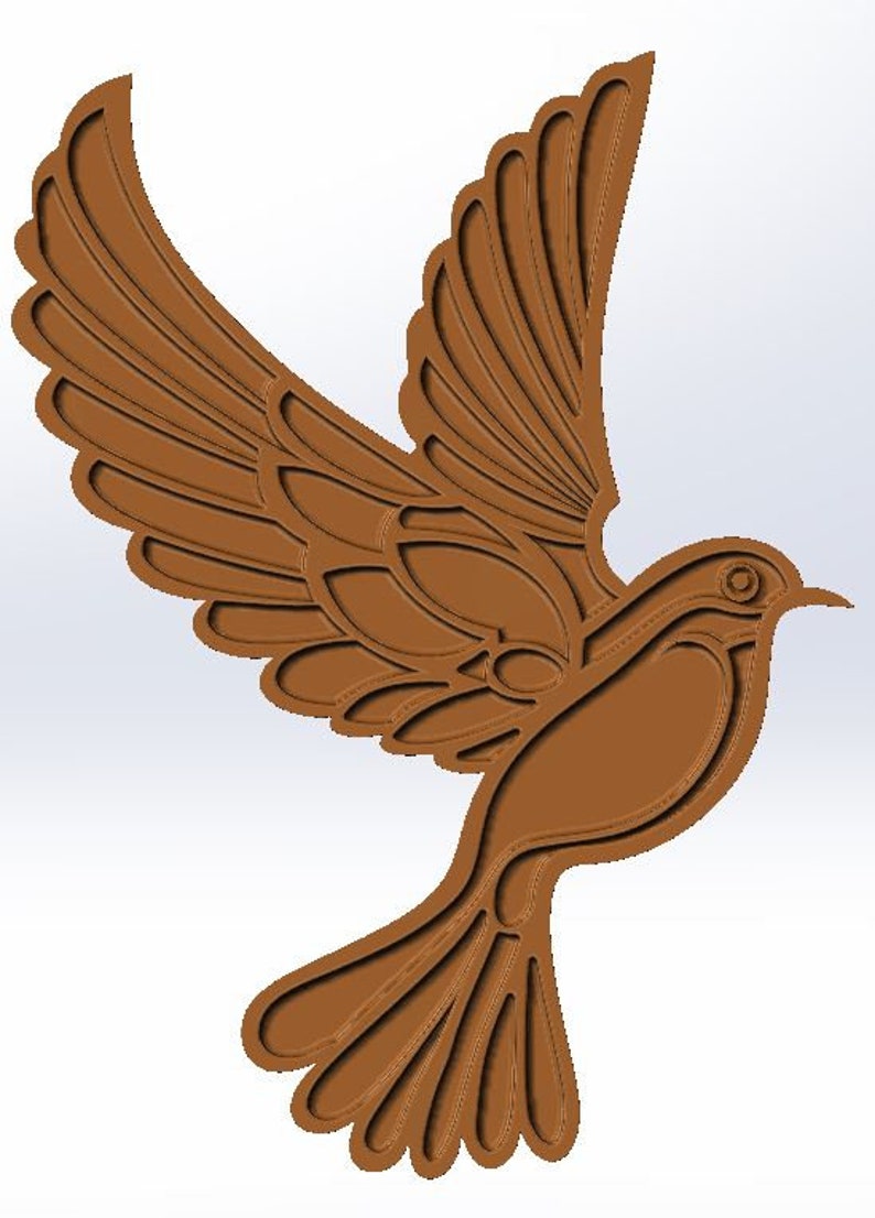 3D Printable Bird Model STL File Detailed Bird Design for 3D Printing ...