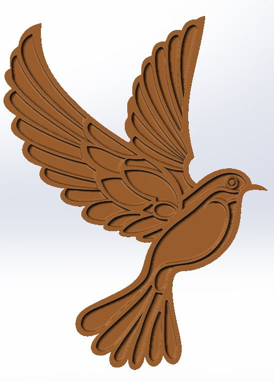 3D Printable Bird Model STL File Detailed Bird Design for 3D Printing ...