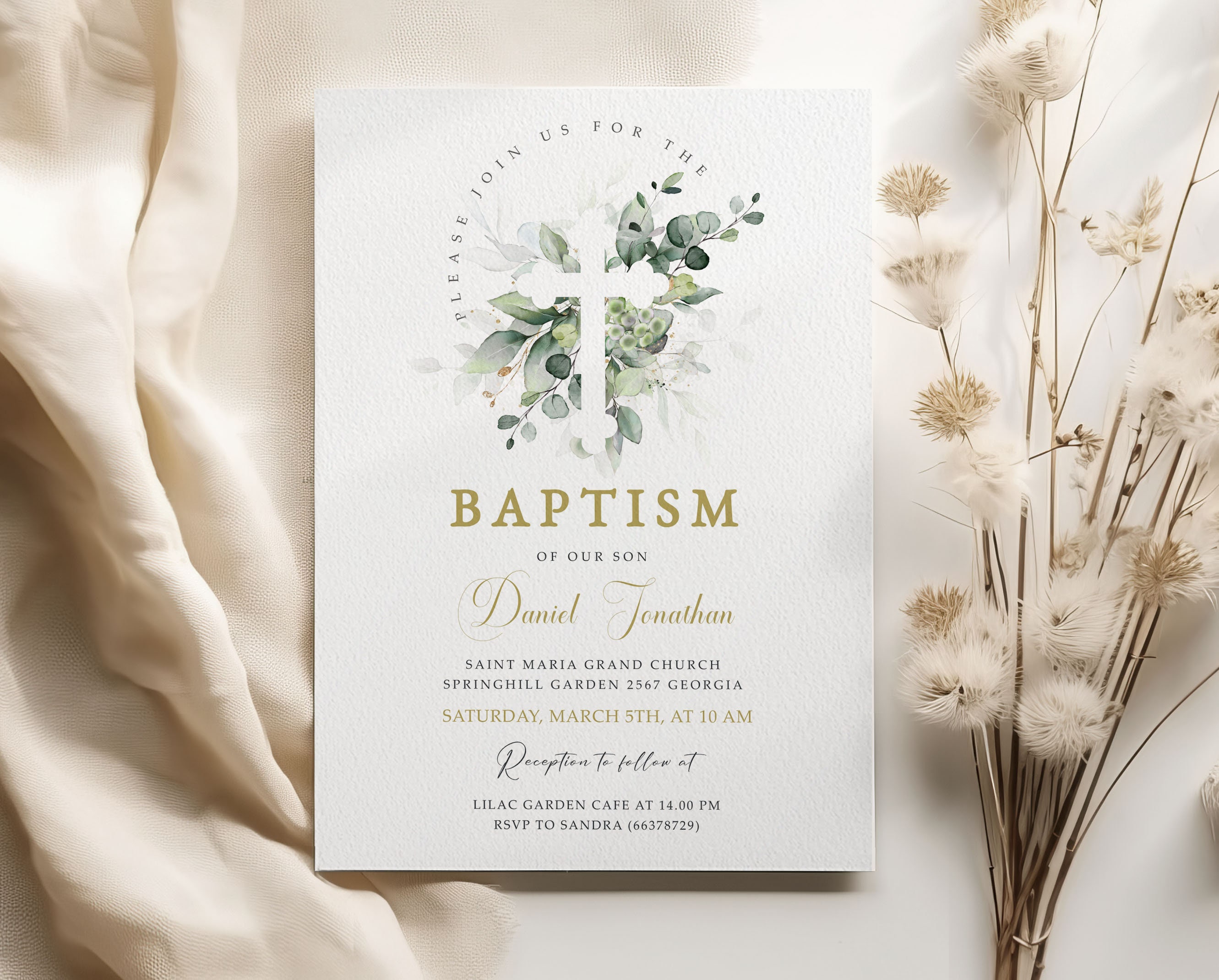 Modèle d'invitation de baptême, faire-part baptême, faire-part de ...