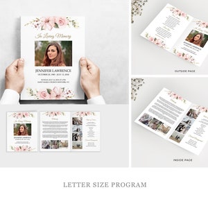 Funeral Templates Bundle, in Loving Memory Suite, Editable Celebration ...