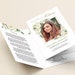 Editable Funeral Program Template, in Loving Memory Funeral, White Lily ...
