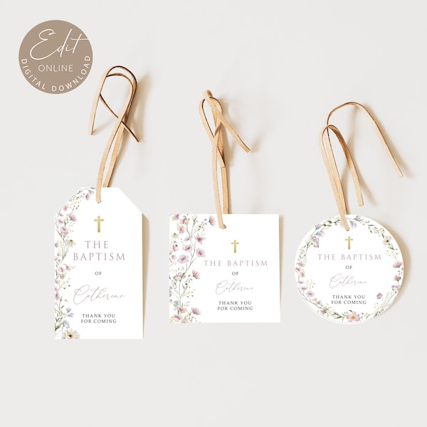 Baptism Tag - Etsy
