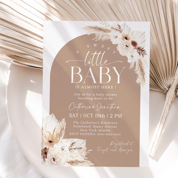 Bohemian Invite - Etsy