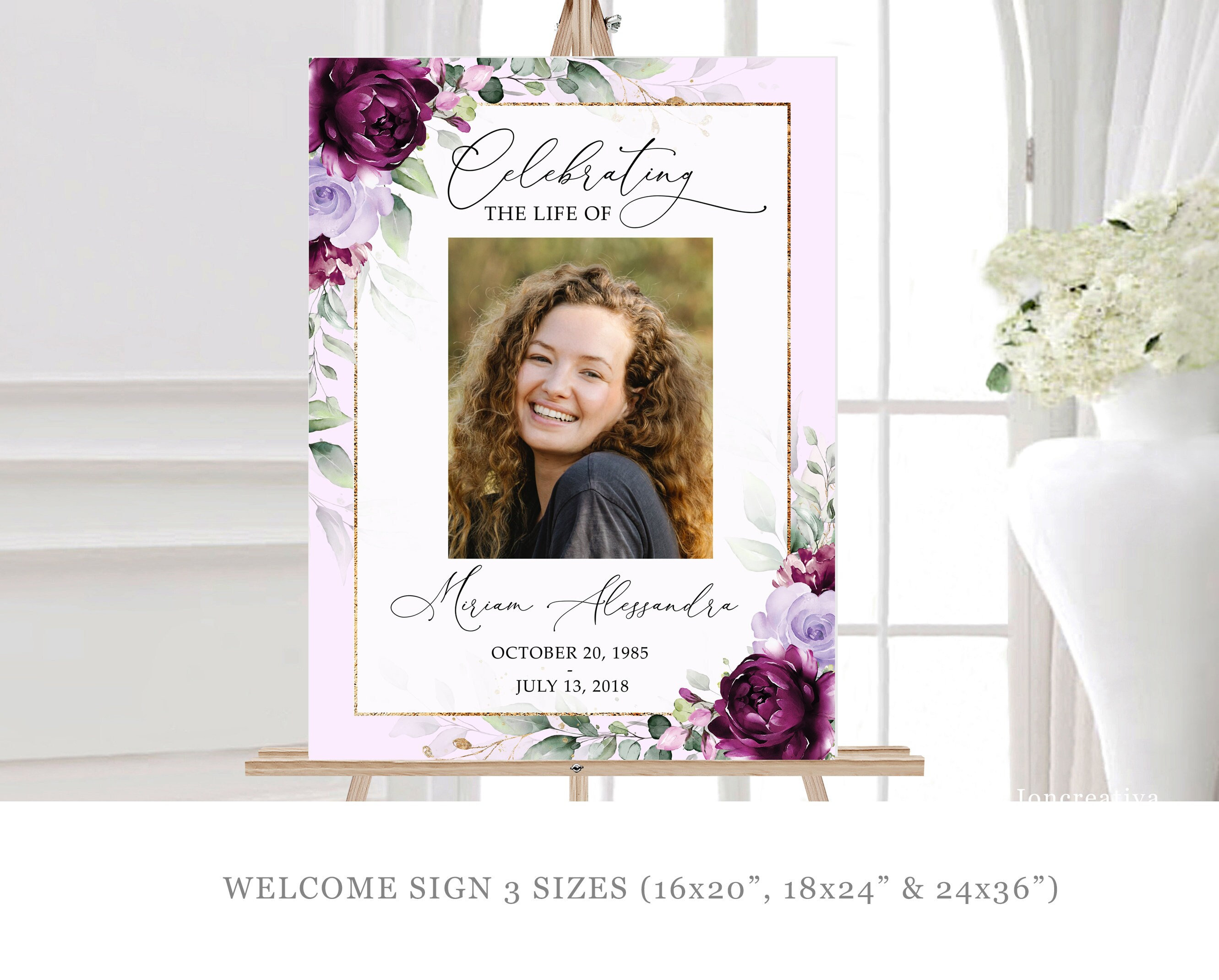 Editable Funeral Bundle, Memorial Package Celebration of Life Package ...