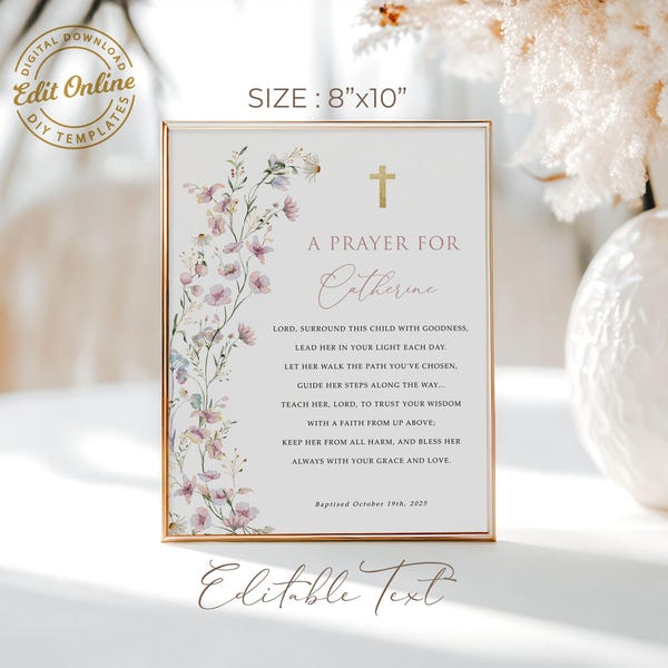 Pink Christening Signs - Etsy