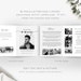 Bi-fold Letter Funeral Program Template Minimalist, Letter Funeral ...