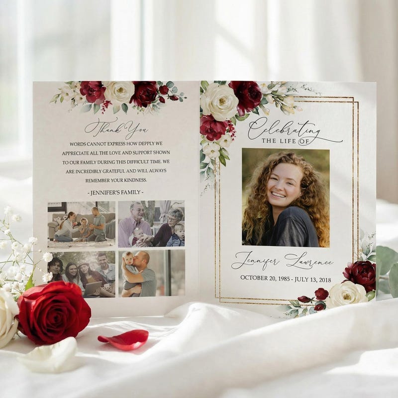 Funeral Flowers Brochure - Etsy