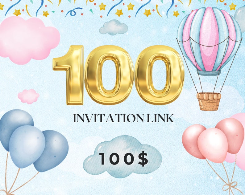 100 Invitation Templates Editable in Canva - Etsy