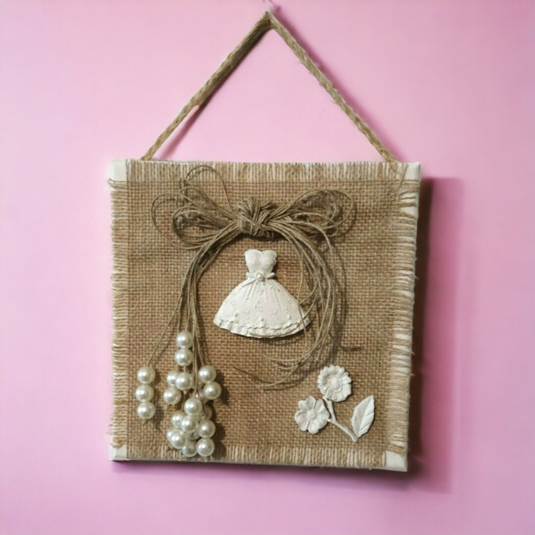 Embellished Canvas Frame, Rustic Charm Meets Floral Elegance - Etsy