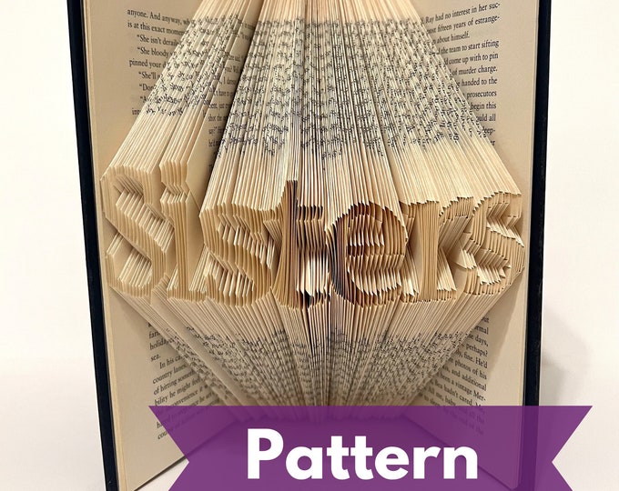 Sisters Pattern, Folded Book Art Pattern, Book Origami Pattern, DIY ...