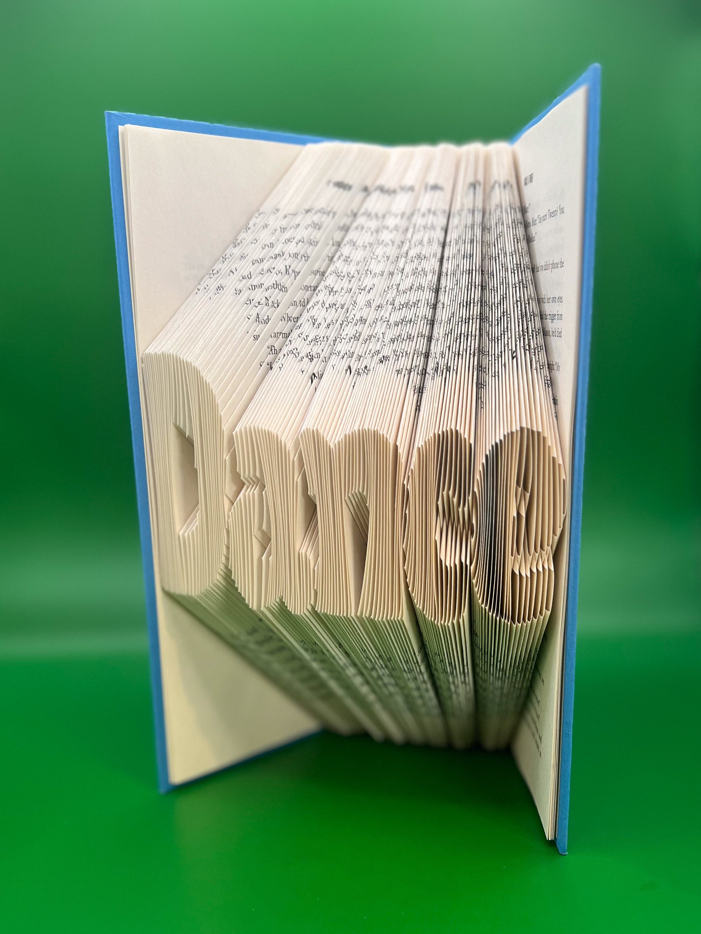 Dance Book Folding Pattern - Bubble Font - Pattern and Instructions ...