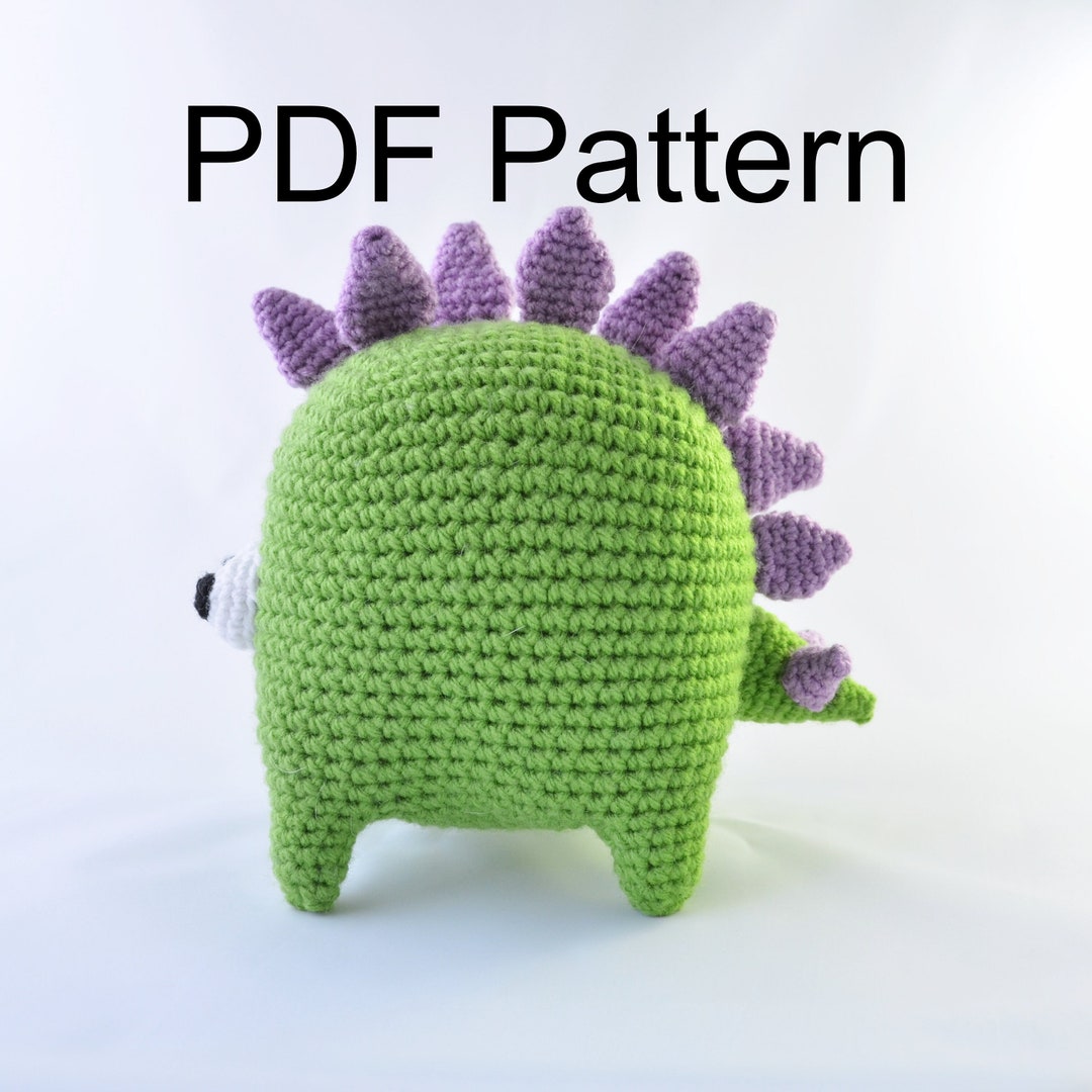 Crochet Stegosaurus Amigurumi Pattern Create Your Own Adorable Dino ...