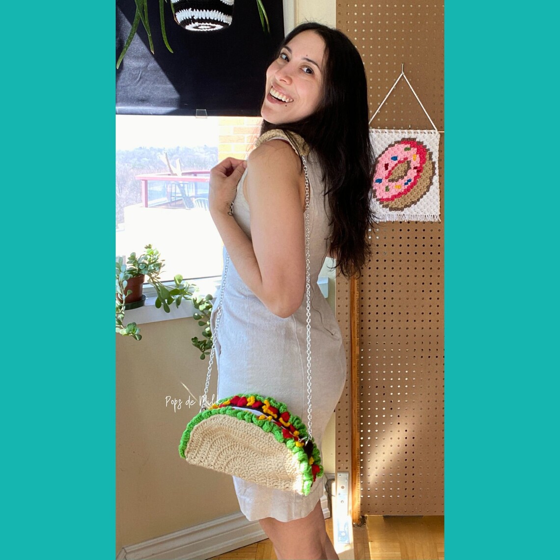 Crochet Taco Bag Pattern Fashion Accessory for Foodies and Taco ...