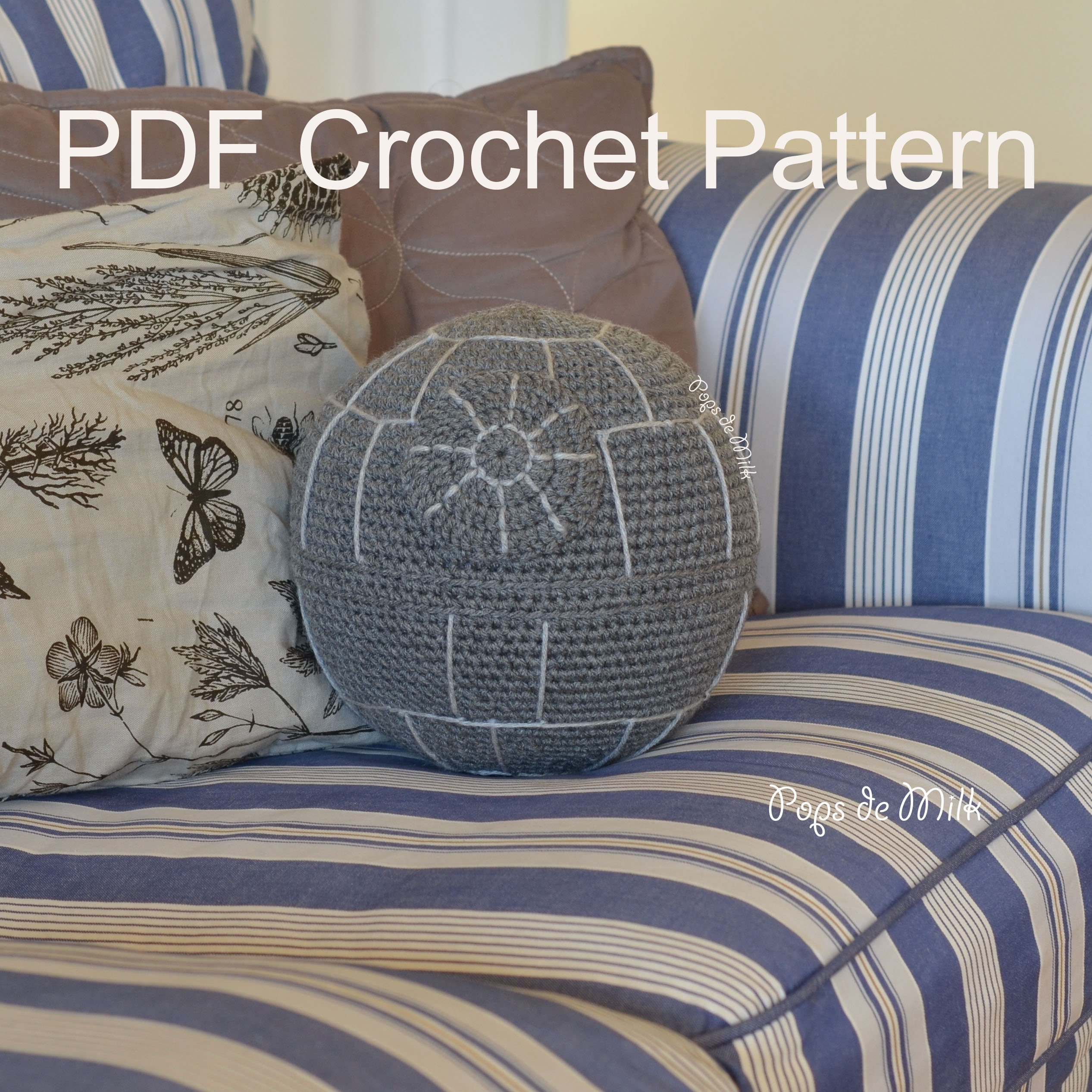 PATTERN: Crochet Death Star Space Station Amigurumi Home Decor — Pops ...