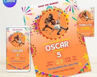 Coco Invitation Coco Birthday Invitation Fiesta Invitation Coco Party ...