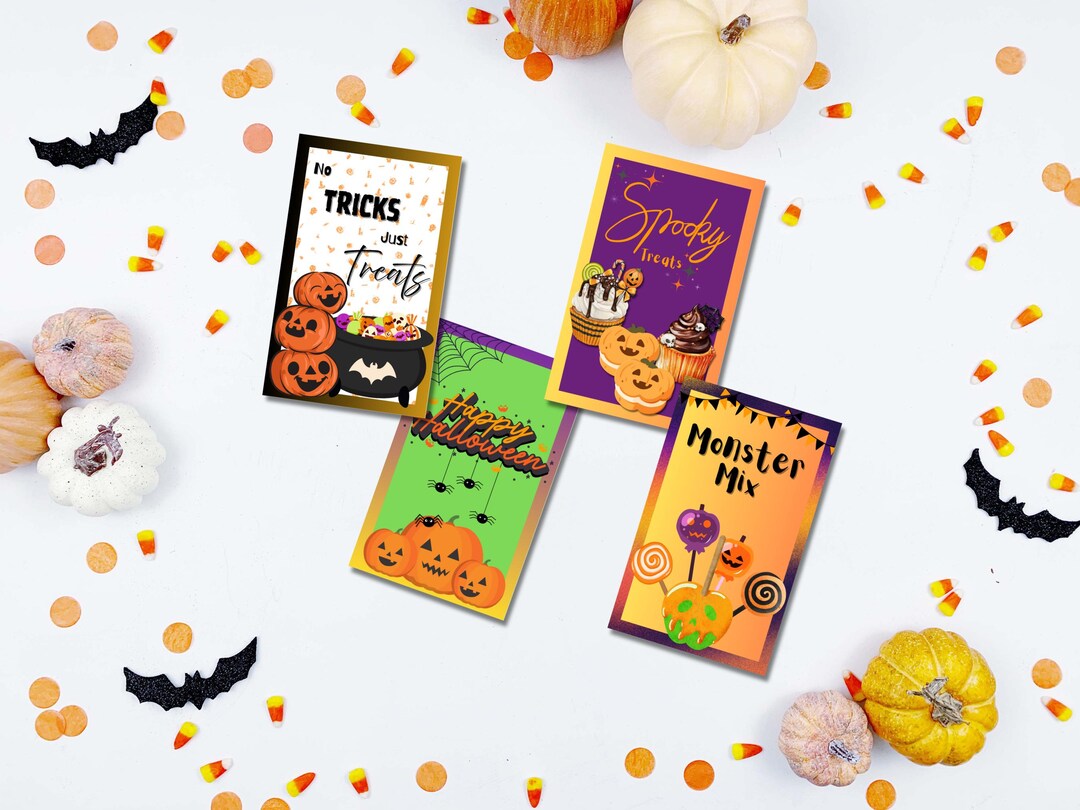 Halloween Gift Tags, Printable Goodie Bag Labels (digital Download) - Etsy