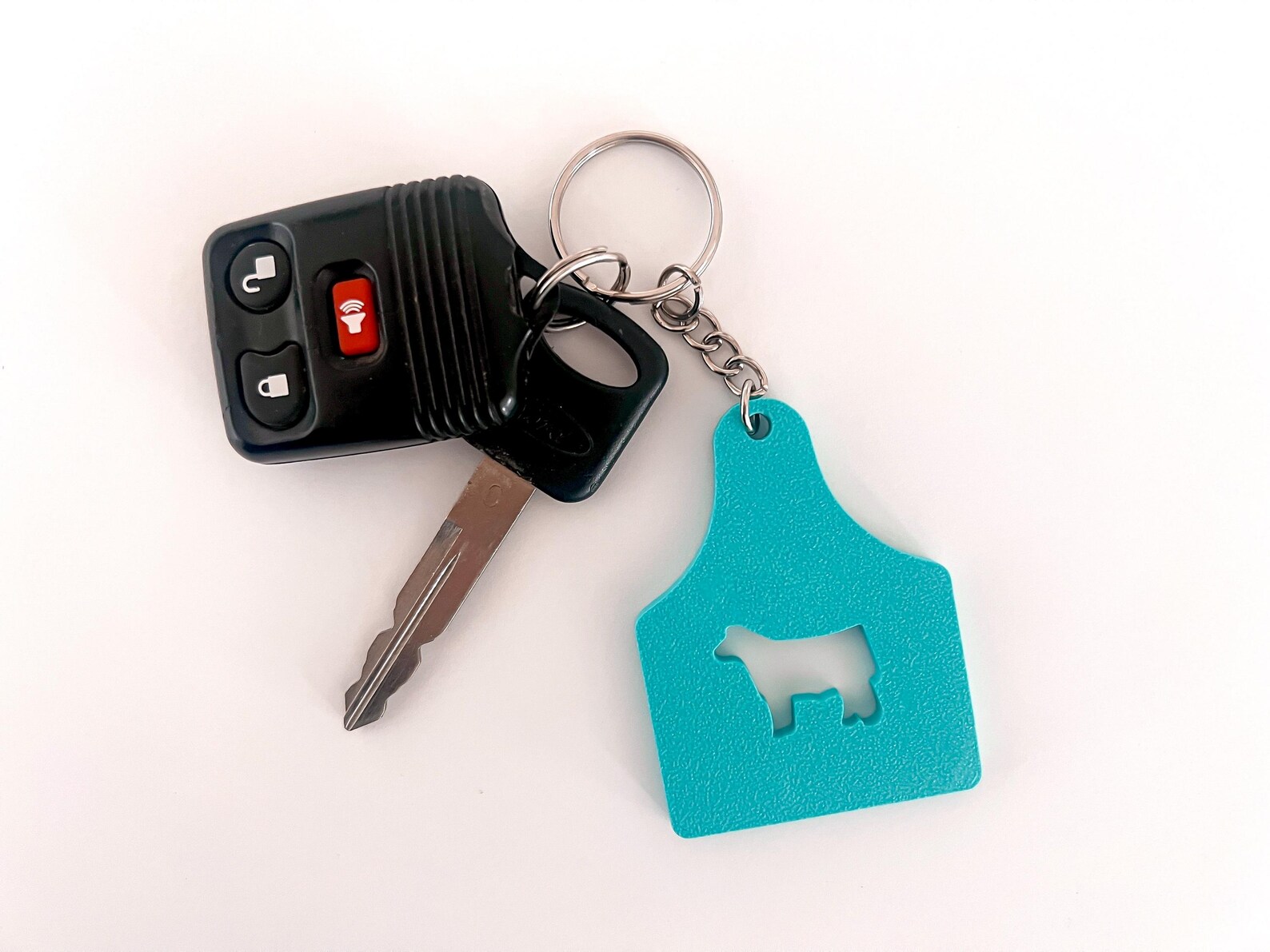 Cattle Ear Tag Keychain/clip. Show Steer. Club Calf. 4H Gift. Beef ...