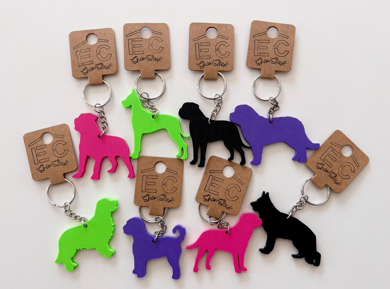 Dog Keychains. Large Breeds. Great Dane Mastiff St. Bernard German ...