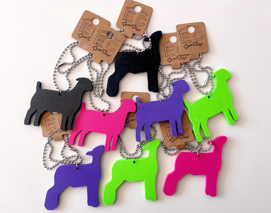 Mid Size Sheep and Goat Rearview Mirror Hanger. Sheep Accessory. Goat ...
