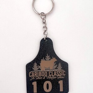 Ear Tag Keychain/clip. 4H Gift. Custom Keychain. Western Keychain ...