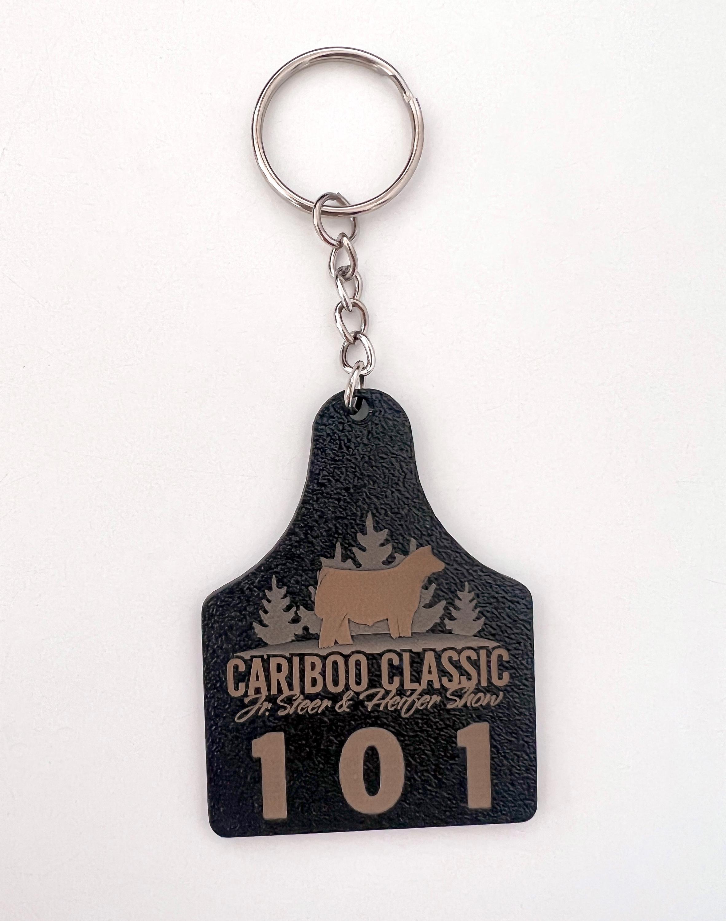 Ear Tag Keychain/clip. 4H Gift. Custom Keychain. Western Keychain ...