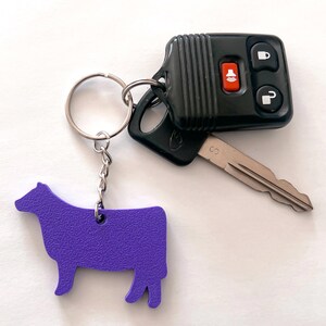 Cow Keychain/clip. 4H Gift. Heifer Project. Show Heifer. Show Cow. Cow ...