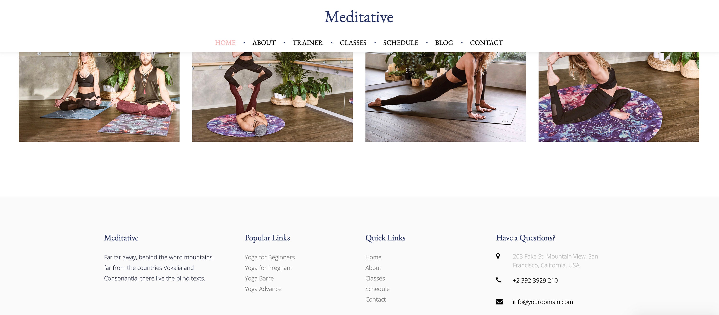 Yoga Meditation Pilates Website Template HTML CSS Bootstrap - Etsy