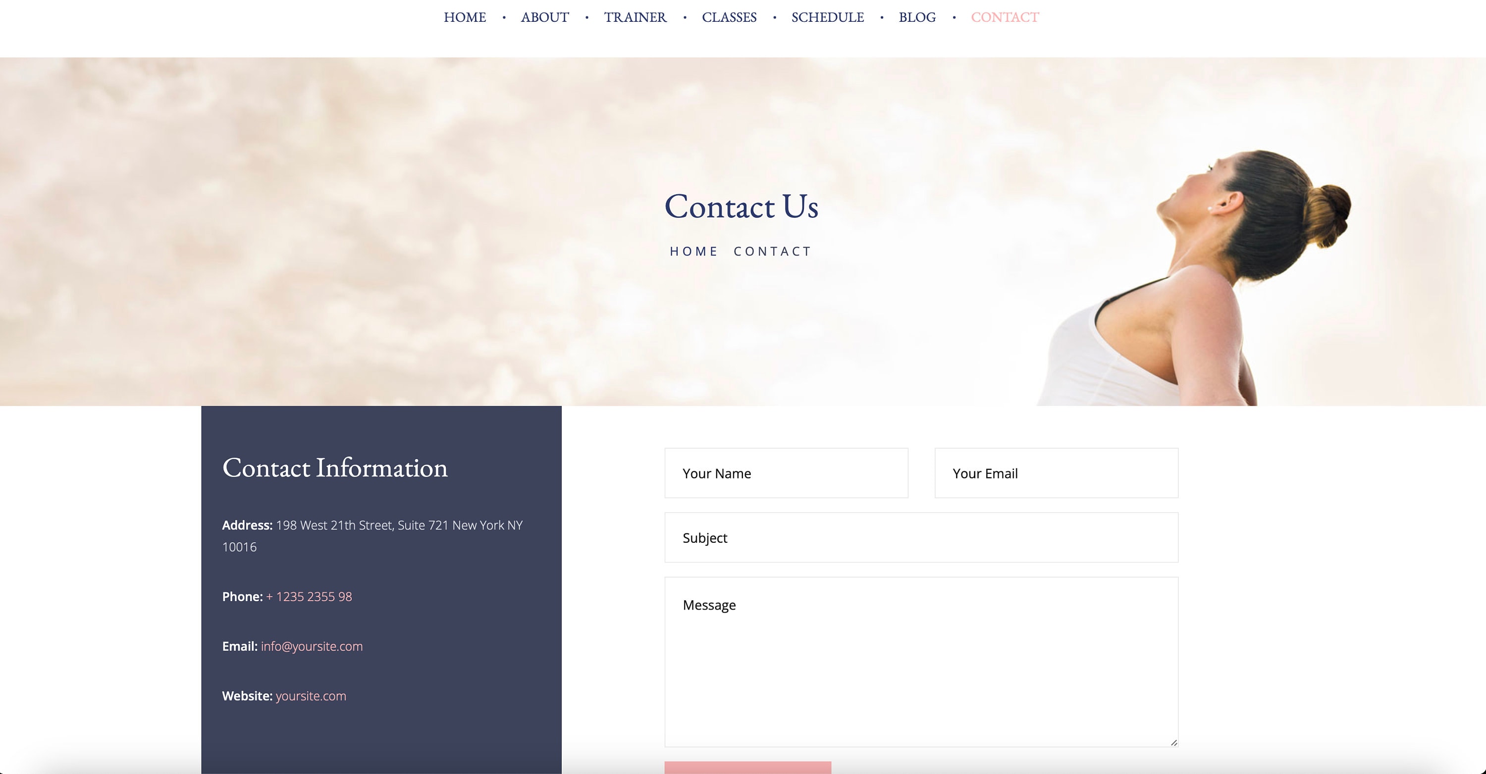 Yoga Meditation Pilates Website Template HTML CSS Bootstrap - Etsy