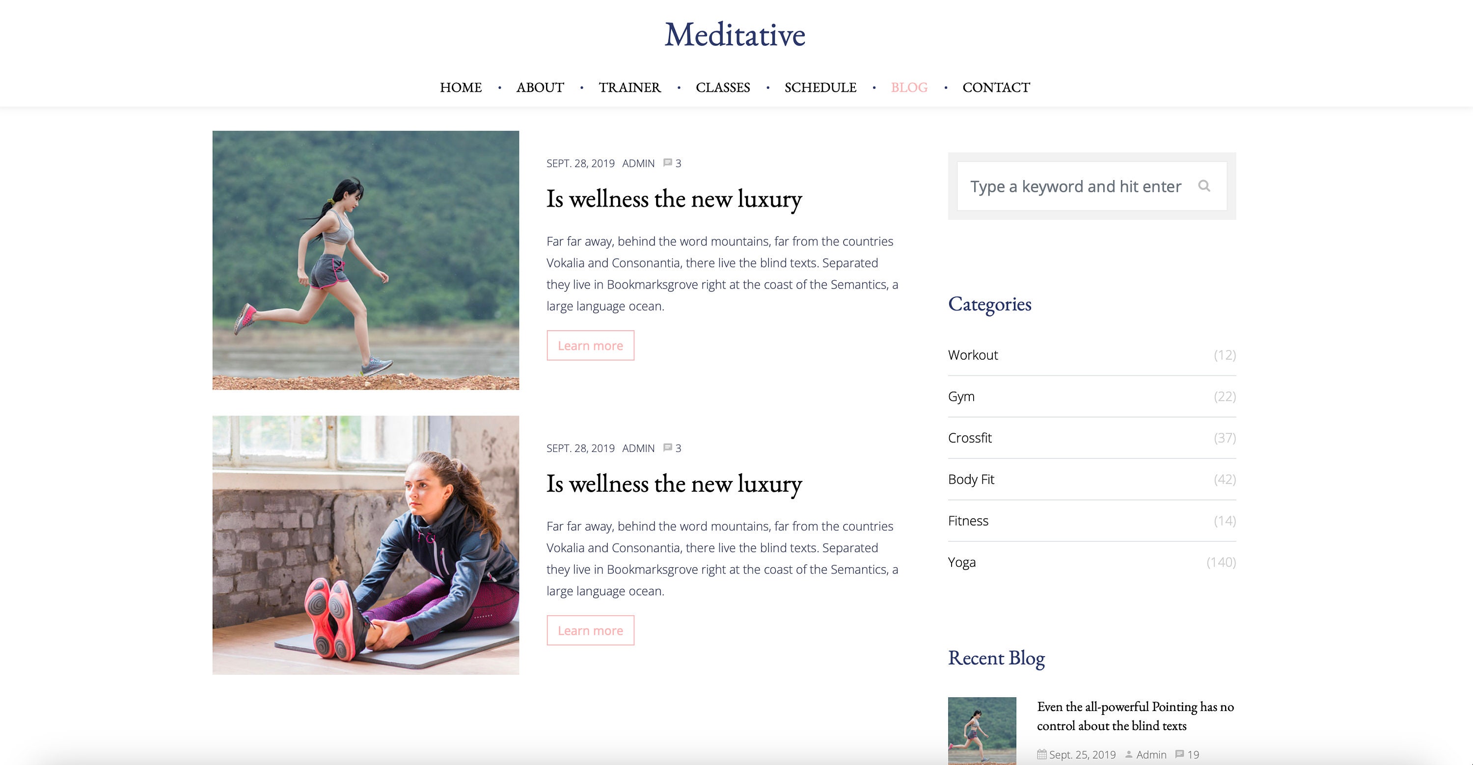 Yoga Meditation Pilates Website Template HTML CSS Bootstrap - Etsy