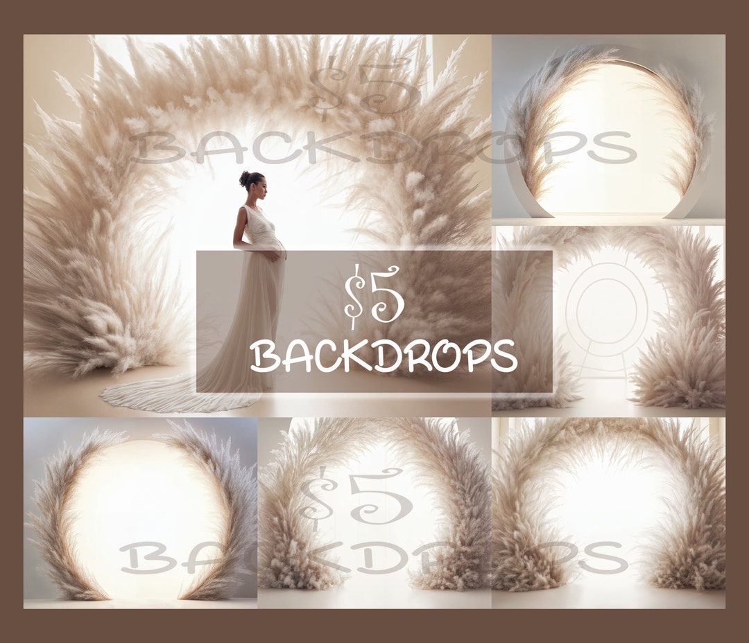 Backlit Boho Set Digital Backdrops, Maternity Backgrounds, Studio ...