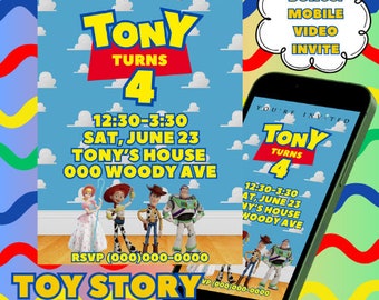 Pixar Party Digital Invitation - Etsy