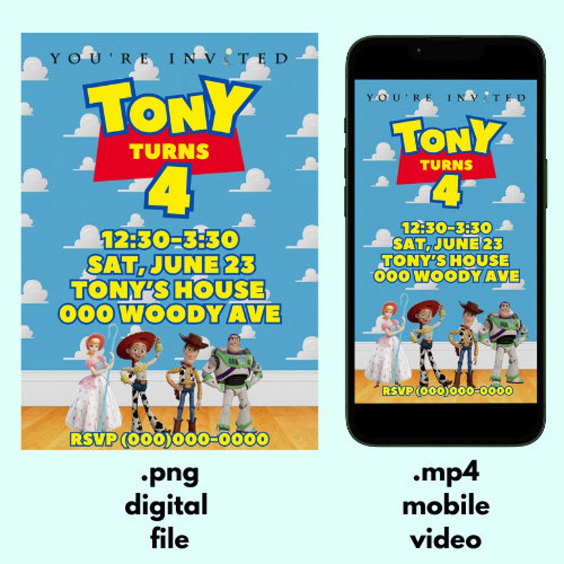 Toy Story Woody Pixar Disney Toys Movie Series Kids Birthday Party ...