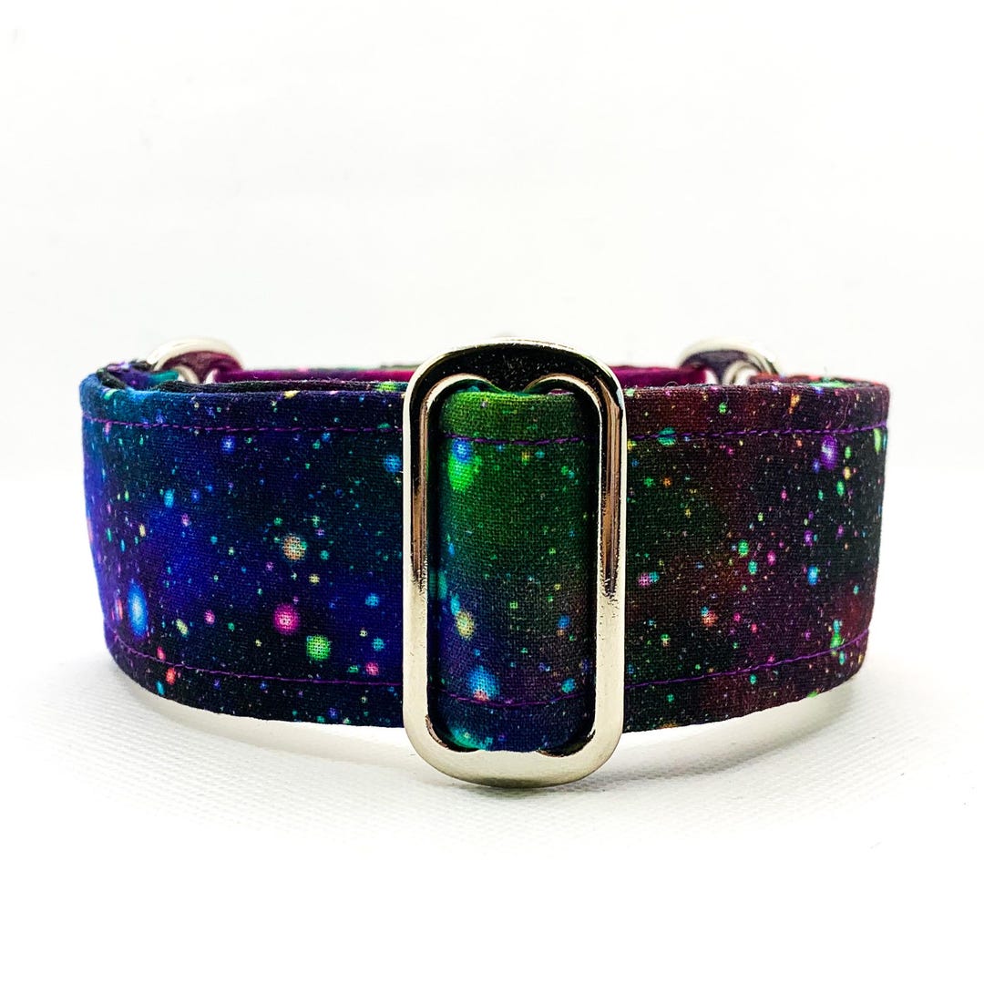 Space Galaxy Martingale Collar |martingale Dog Collar |greyhound Collar ...