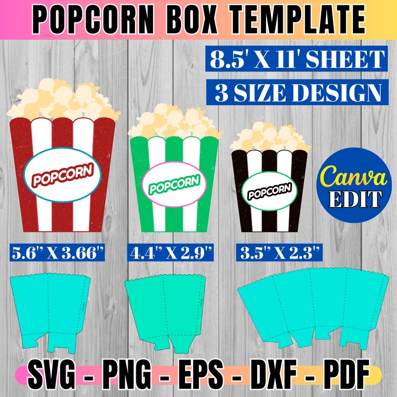 Popcorn Boxes - Etsy