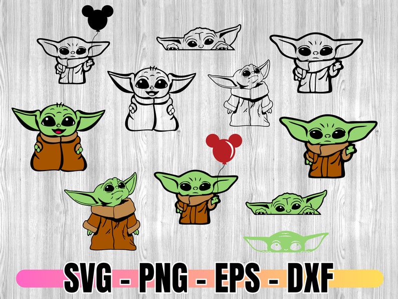 Grogu svg, Baby Yoda Svg Bundle, Baby Yoda Clipart, Cartoon Movie Svg ...