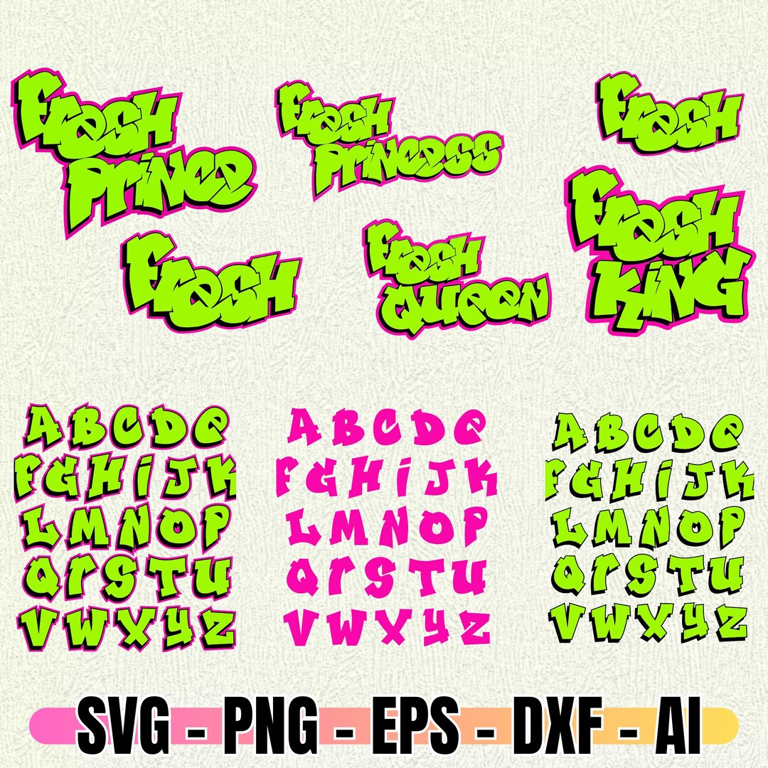 Fresh Prince Files, Fresh Prince Fonts SVG, African Svg, Fresh Prince ...