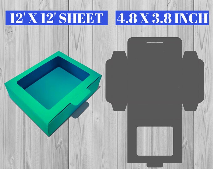 Window Box Template Cut File Ai Dxf Sag Png Files Instant Download ...